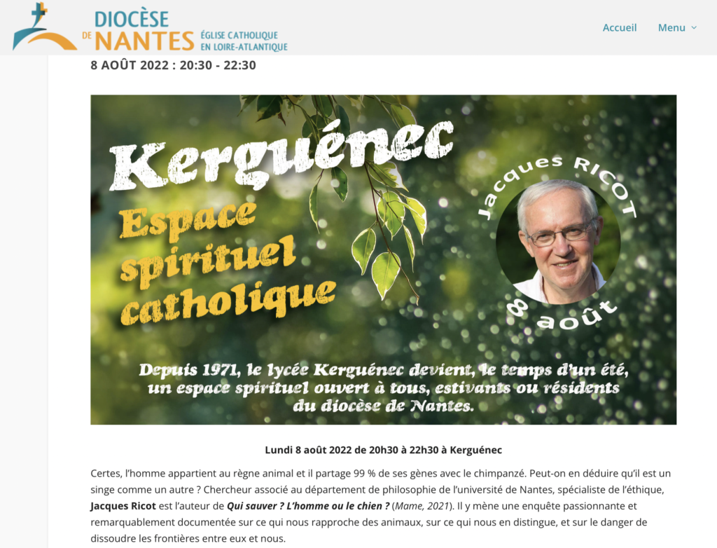 2022/08/08 – Conférence de Jacques Ricot (Kerguénec) | Georges et les ...